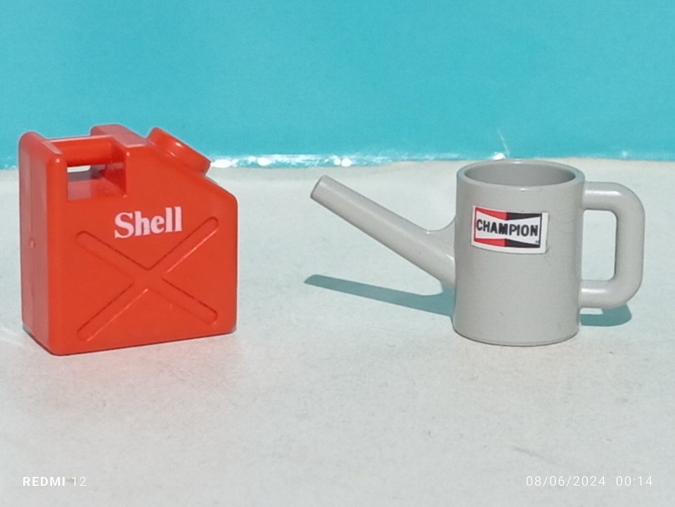 PLAYMOBIL OIL CAN OIL SHELL GARAGE WORKSHOP 3041 3289 3371 3615 3992 | eBay