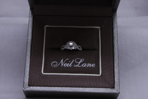 Neil Lane 14KT WG Halo Wedding Ring .75ctw Diamonds box SZ 7+ 3012-1 | eBay