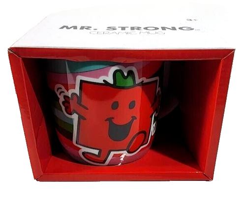 MR MEN LITTLE MISS " MR STRONG " CERAMIC COFFEE CUP MUG | eBay