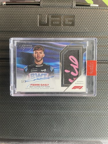 2023 Topps Dynasty F1 Pierre Gasly Patch Relic Autograph Black 1/2 #DAP ...