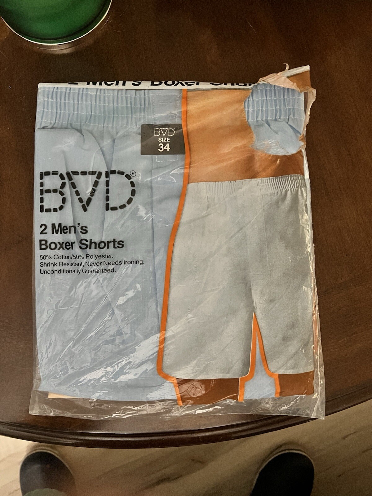 Vintage 1979 Original BVD Mens Boxers Pack of 2 New Old Stock Size 34 ...