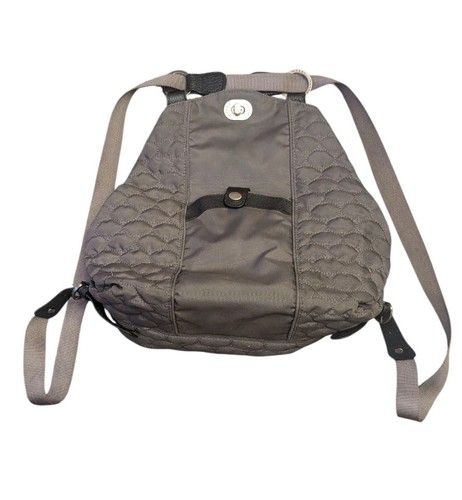 Mosey Convertible Backpack Gray Quilted Nylon Bag Crossbody Travel ...