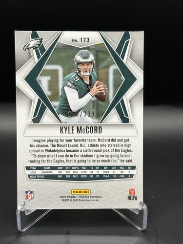 2025 Panini Phoenix - Rookies Kyle McCord #173 Red Winter /399 (RC) for ...