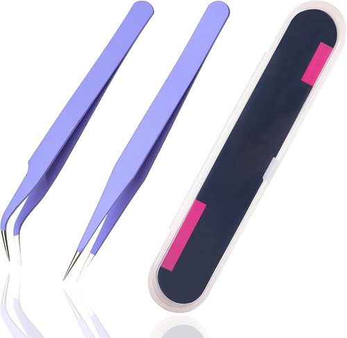 2 Pieces Sticker Tweezers, Cute Craft Tweezers for Stickers, Purple | eBay