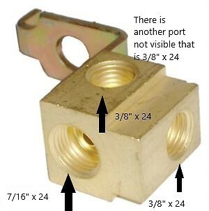 1963-64 Corvette Front Left Brake Line Junction Block | eBay