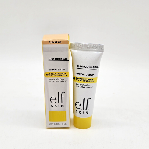 Elf Skin Suntouchable! Whoa Glow SPF 30 + Makeup Primer 0.34 Fl Oz ...