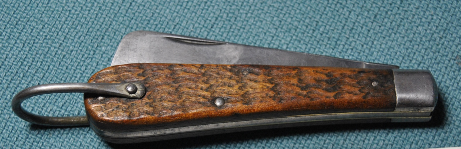 WWII, USN/USCG ROPE KNIFE, 4 LINE CAMILLUS, WOOD GRIPS, 1944 USCG ...