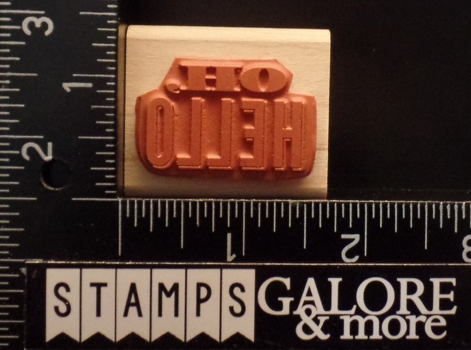 Stampin' Up! Rubber Stamps OH HELLO SAYING #15 | eBay