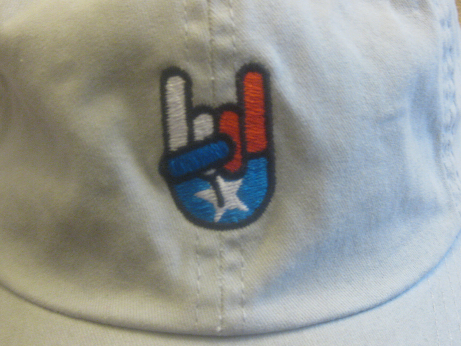 Rock Metal hand sign hat Port Authority gray excellen… - Gem