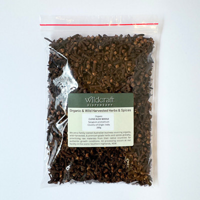 CLOVE BUDS WHOLE ORGANIC 200g SPICE CLOVES Syzygium aromaticum Natural ...