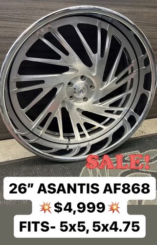 26x9-10 ASANTI FORGED AF868 OLDSCHOOL GBODY IMPALA CAPRICE MONTE CARLO ...