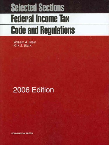 Federal Income Tax Code And Regulations: Selected Sections ...