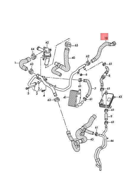 Genuine AUDI Coolant Hose With Quick Release Coupling 8V0121073 | eBay