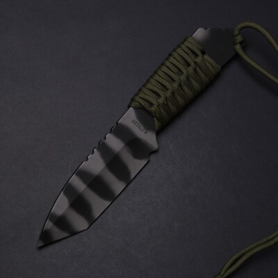 Strider Knives MFS Tiger Stripe Tanto - OD Green Cord w/ Kydex Sheath ...