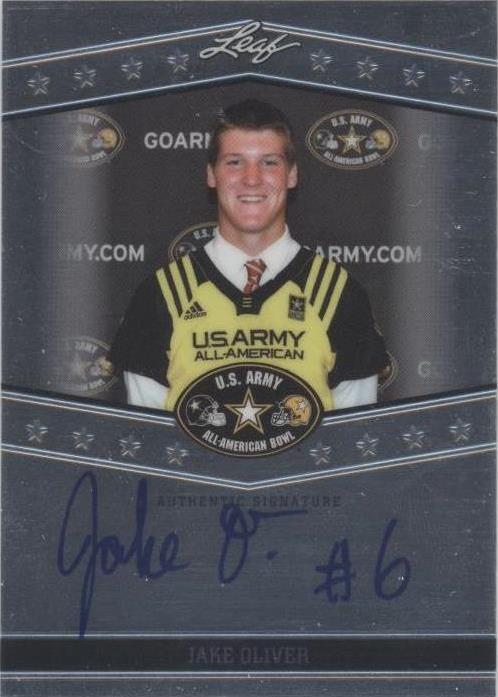 2013 Leaf Metal Draft - Army All-American Bowl Jake Oliver #ATA-JO1 (AU ...