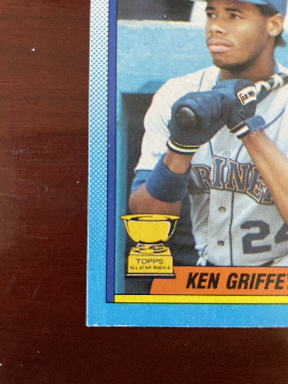 1990 Topps Ultra Rare KEN GRIFFEY JR All-Star Rookie #336 Bloody Scar ...