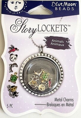 Blue Moon Beads STORY LOCKETS Metal Charms - ANIMALS - 5pcs | eBay
