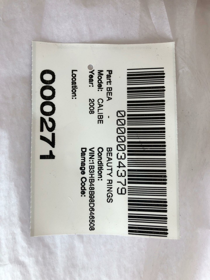 2007 - 2012 DODGE CALIBER Front Hood Bonnet Panel Paint Code PW1 ...