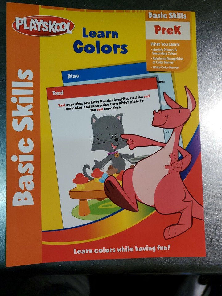 PLAYSKOOL BASIC SKILLS PRE-K WORKBOOKS LEARN SHAPES,COUNTING,COLORS ...