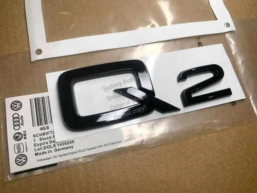 OEM Rear Boot Trunk Q2 Gloss Black Badge Sticker for AUDI Q2 | eBay ...