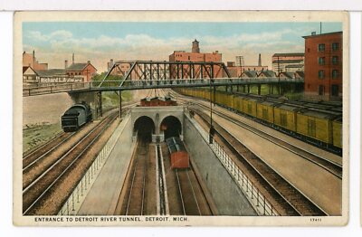 Michigan Central's Tunnel under the Detroit River 1915 - 30 Detroit, MI ...