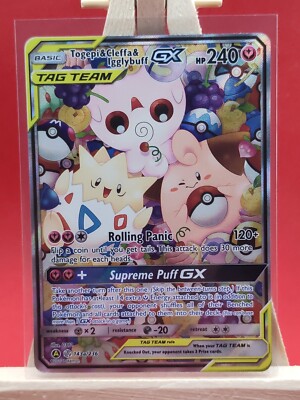 Togepi & Cleffa & Igglybuff Tag Team GX 143a/236 Full Art Promo Pokemon ...