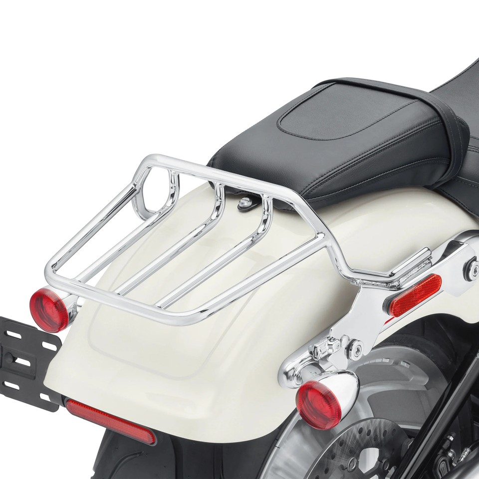 Chrome Two-Up Luggage Rack Fit For Harley Breakout FXBRS Fat Boy FLFBS ...