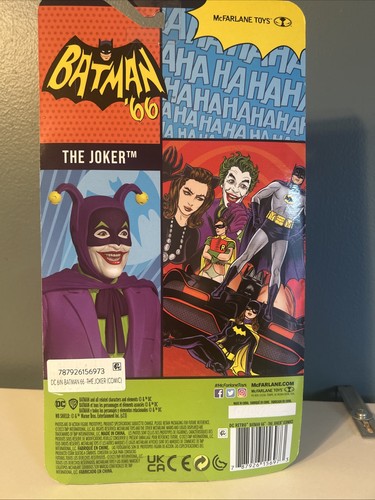 McFarlane Toys Retro Joker 1966 Classic TV Series Batman 6” Figure Free ...