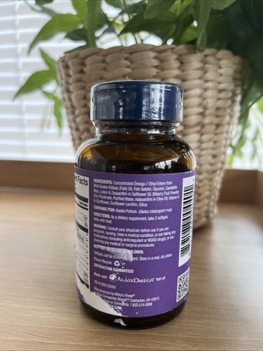 Wiley's Finest Bold Vision ProActive Omega-7 Eye Support 550mg 60 ...