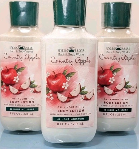 3 Piece Lot COUNTRY APPLE Lotion Retired 90s Throwback Scent Bath ...