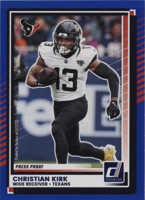 2025 Panini Donruss - Christian Kirk #182 Press Proof Blue for sale ...