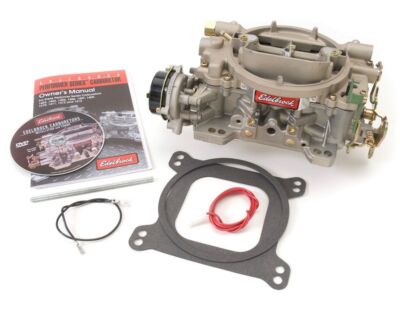Edelbrock Marine Carb 600 CFM W/ Electric Choke Zinc-Dichromate Finish ...