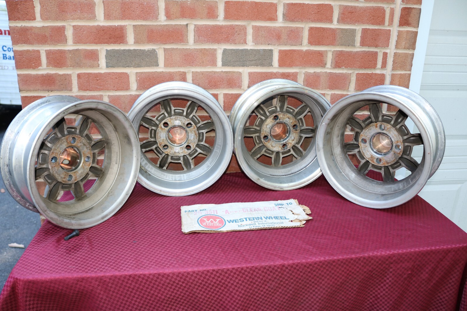 Vintage Western Superlite 13x5 Aluminum Wheels Mazda RX7 Datsun B210 ...