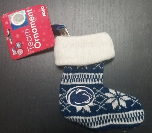 PENN STATE NITTANY LIONS PLUSH EMBROIDERED CHRISTMAS HOLIDAY STOCKING ...
