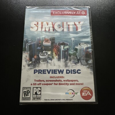 SimCity Demo Preview Disc Target Exclusive SEALED | eBay