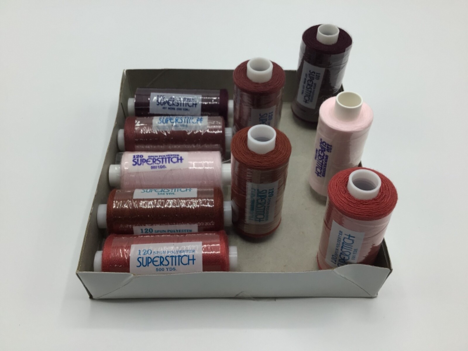 Superstitch 500 yards 120s Polyester Sewing Machine Thread (5+10 Reel ...