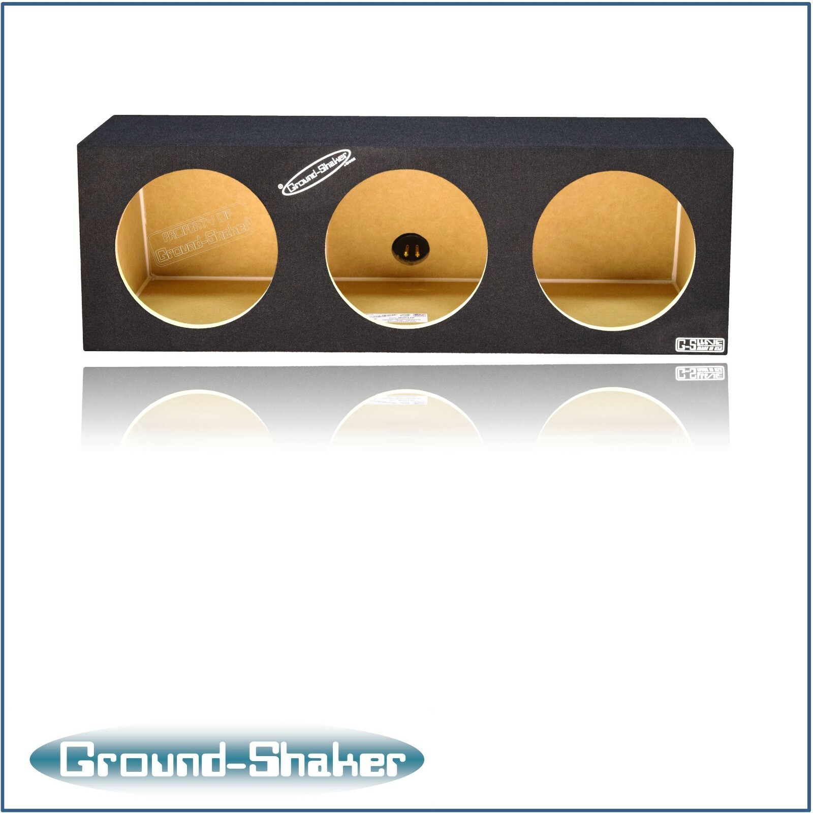 10" Triple Sealed Sub Box / Triple 10" Sub Woofer Enclosure Ground ...