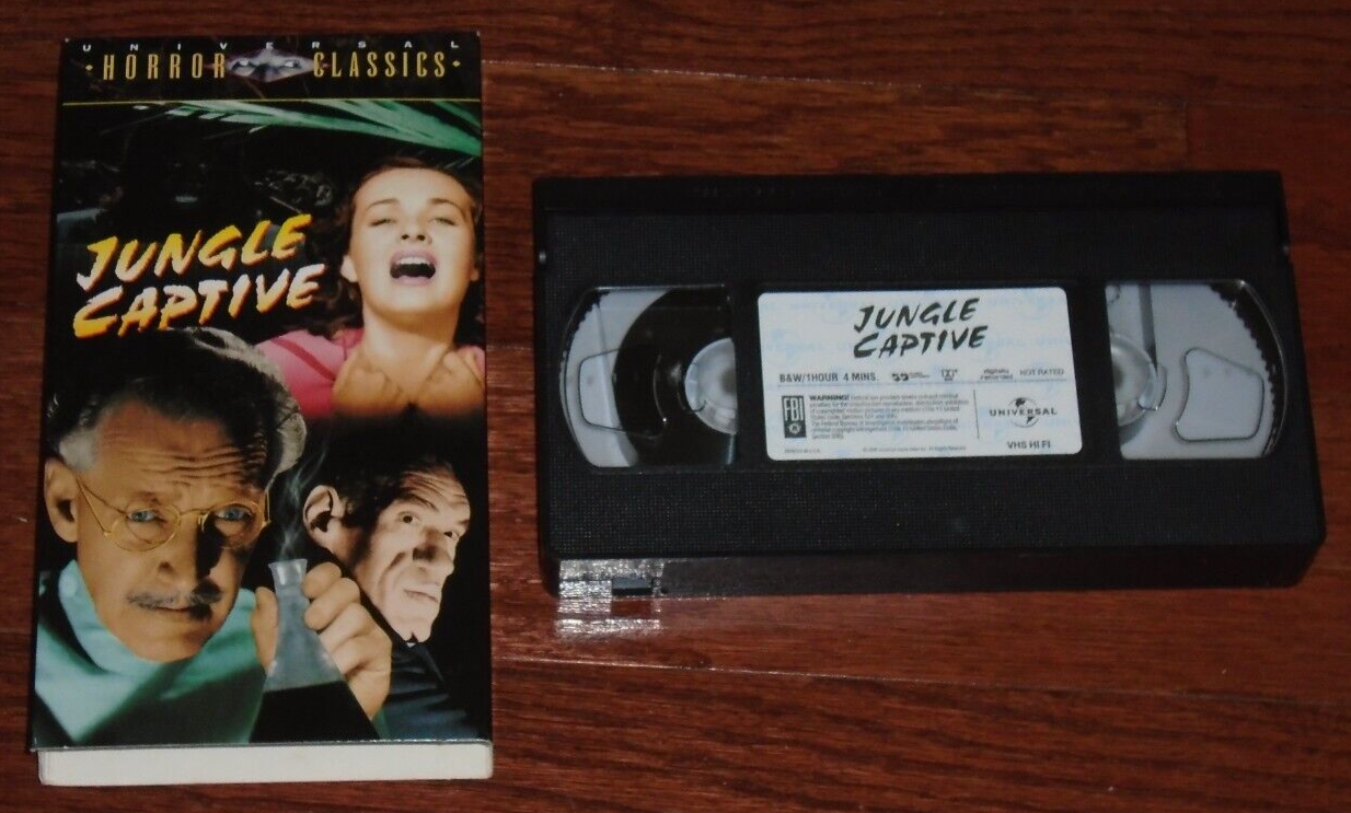 Jungle Captive [VHS] Otto Kruger, Vicky Lane, Amelita Ward B&W 1944 | eBay