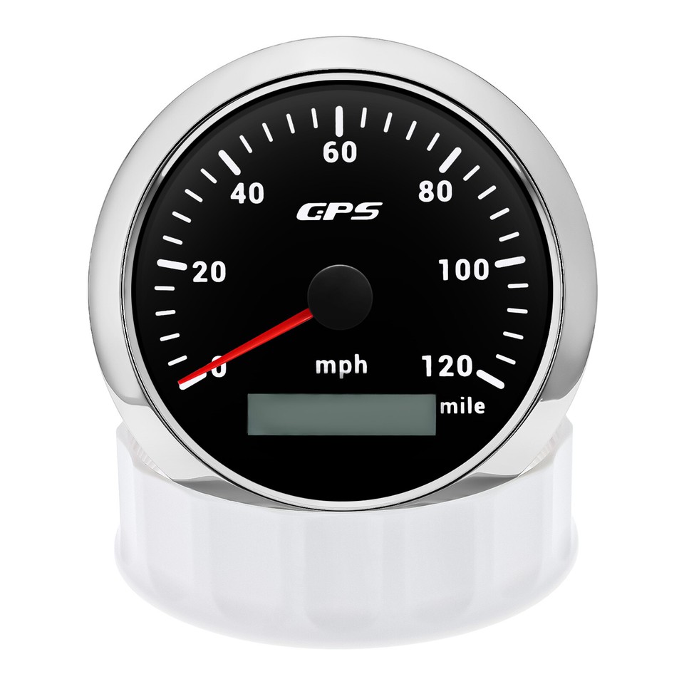 85mm Waterproof GPS Speedometer 120MPH Digital Gauge for Motorcycle Car ...