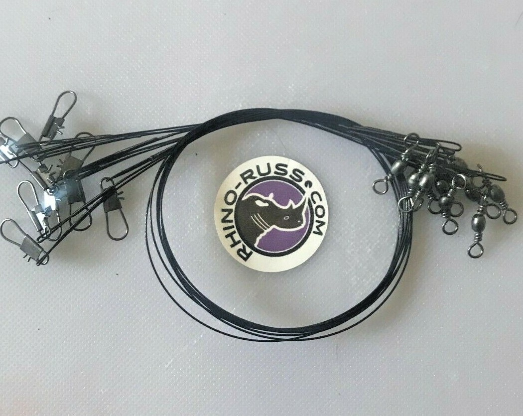 10 x 30cm Wire Trace, Perfect For Pike, Zander, Perch And Sea Fishing ...