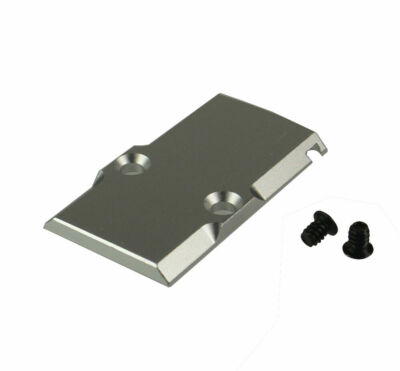 Silver Trijicon RMR Cover Plate Fit for Glock 17, 19, 26 Cut Slides ...
