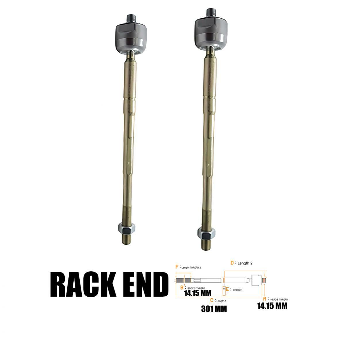 2x Rack End For Isuzu D-MAX 2WD Pickup Holden Rodeo Colorado UTE 2003 ...