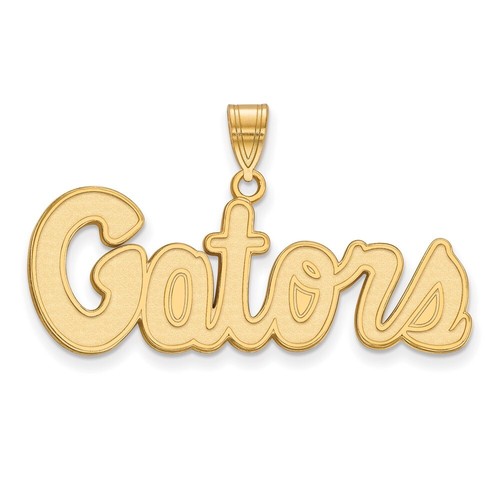 14k Gold LogoArt University of Florida Gators Script Medium Pendant | eBay