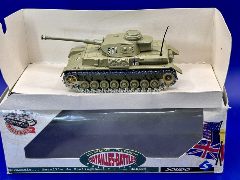 Solido W/Box Verem Metal WWII Tank German Yellow Dunkelgelb Panzer IV ...