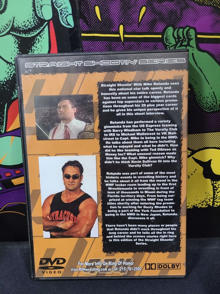 ROH Straight Shootin With Mike Rotunda DVD Ring of Honor IRS WWF WCW | eBay