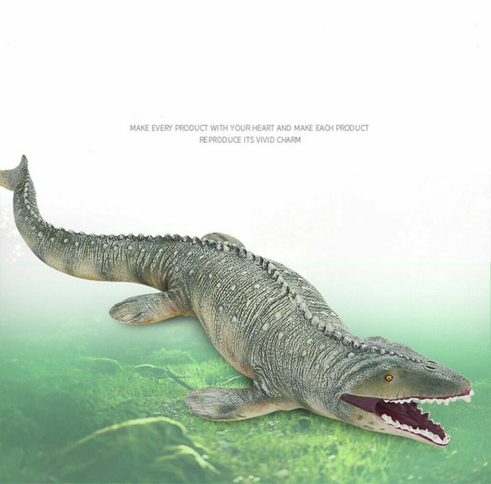 18" Jurassic Realistic Mosasaurus Dinosaur Dino Figure Figurine Kids ...