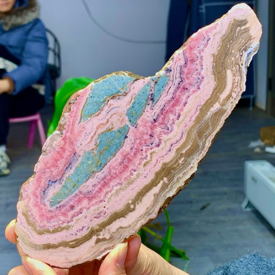 261G Rhodochrosite Crystal Slab Slice AAA+ Love / Compassion / Light ...