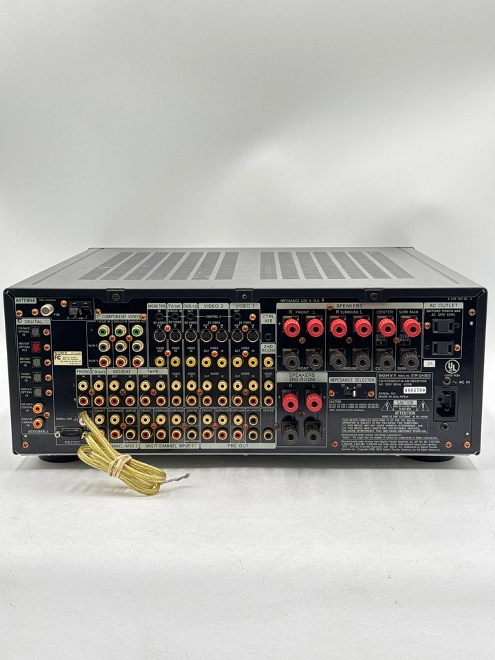 Sony STR-DA5ES 6.1 Channel 420 Watt FM Stereo/ FM-AM Receiver | eBay