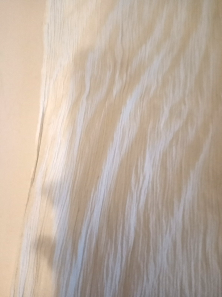 women's new look white split leg Crinkle straight Trousers Size medium ...