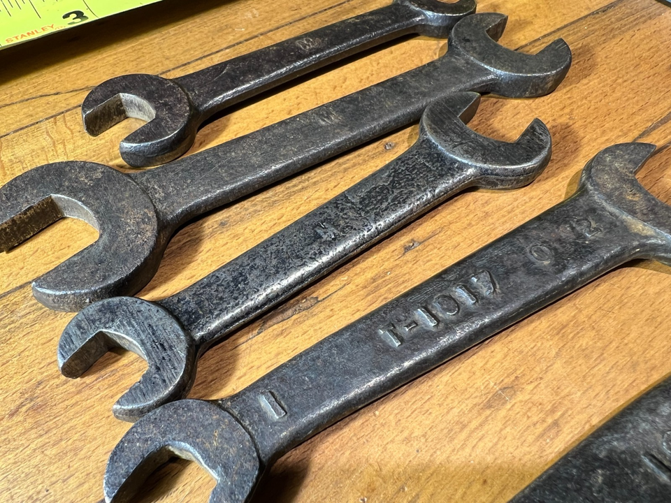 Antique Wrench Lot of 8 Drop Forged Wrenches with Ford Logo "T-1917 ...